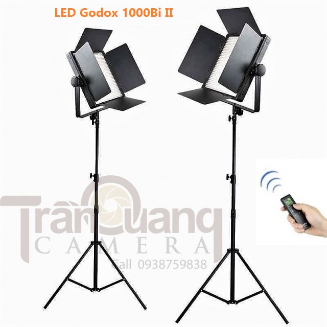 Bộ 2 đèn Godox LED 1000Bi II